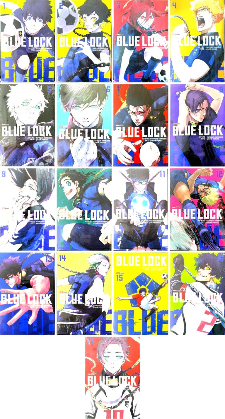 Coleção Mangá Blue Lock 1 Ao 17 (Em Português) - Buobooks
